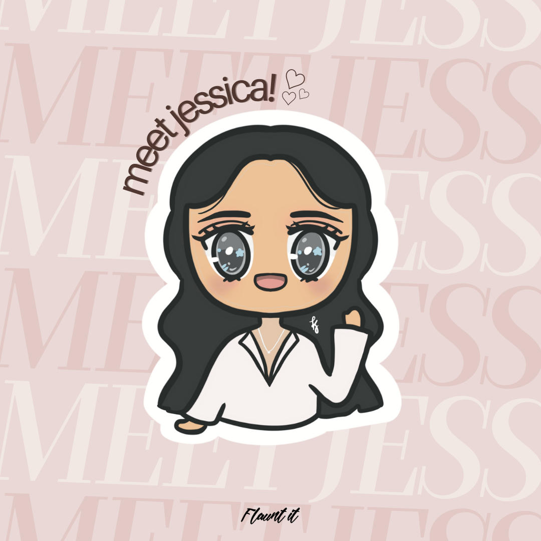 "MEET JESSICA" | STICKER – Flaunt It Collection